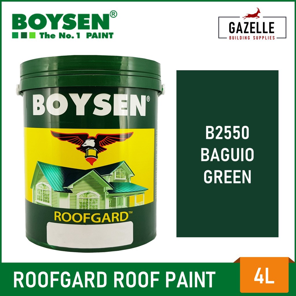 Boysen Roofgard Roof Paint - 4L (8 colors) | Shopee Philippines