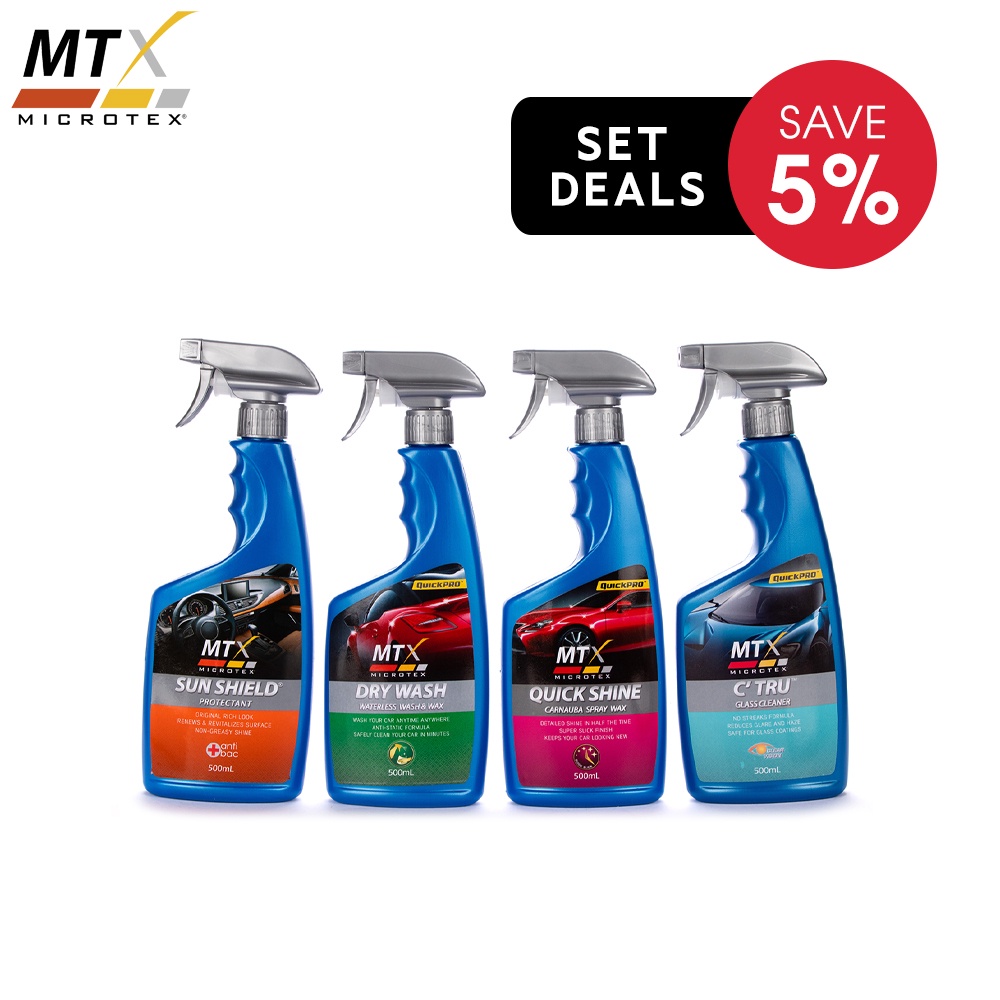 Microtex Car Care Cleaning Package 10 (C'tru500ml,Sunshield500ml ...