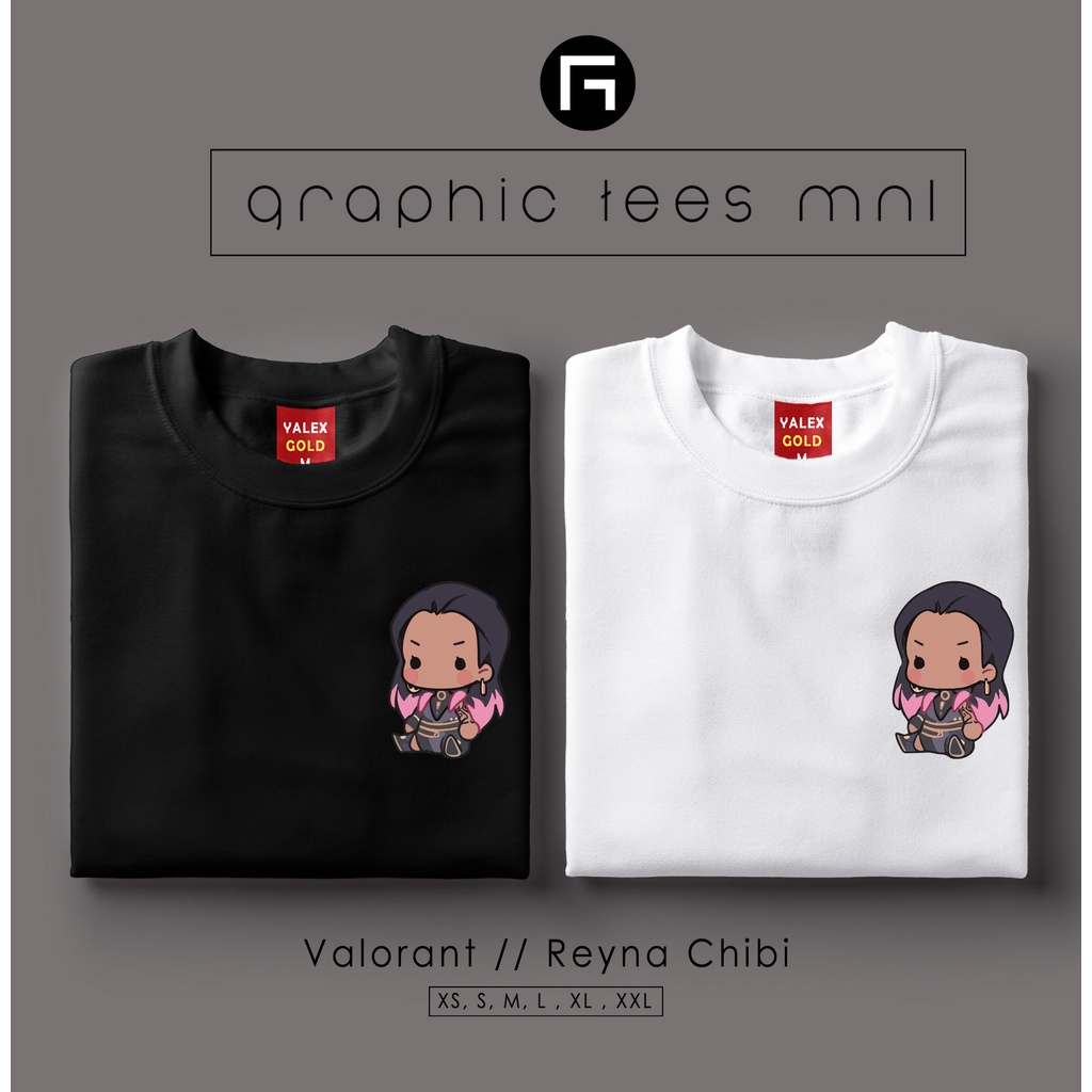 Graphic Tees MNL Valorant Reyna Sitting Chibi Customized Shirt Unisex T ...