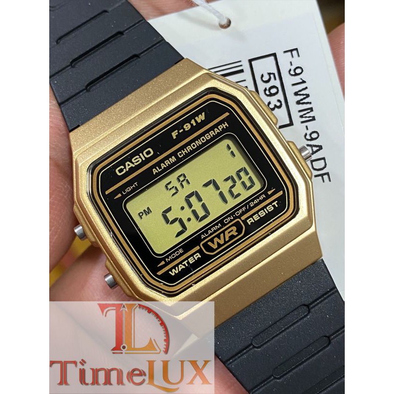CASIO RUBBER F 91WM 9A / F91 GOLD FACE | Shopee Philippines