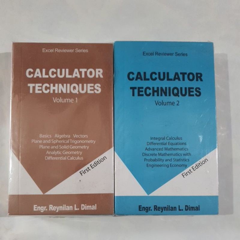 CALCULATOR TECHNIQUES (volume 1 & 2 )By:DIMAL | Shopee Philippines