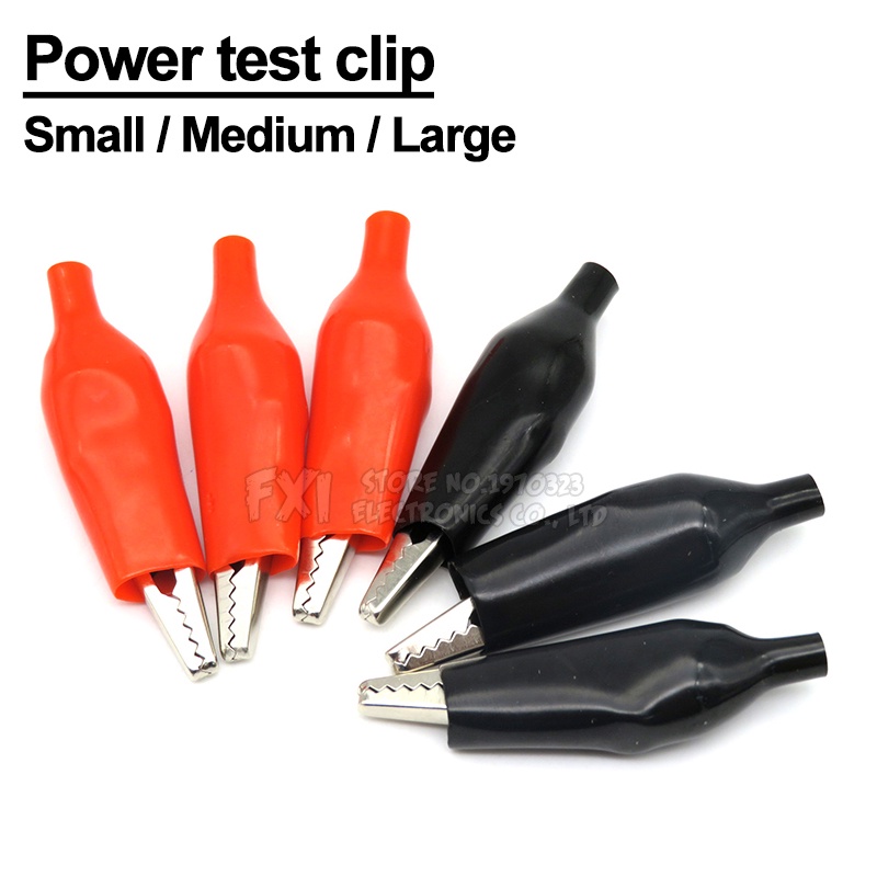 10PCS 45MM Alligator Clip Crocodile Electrical Clamp Testing Probe ...