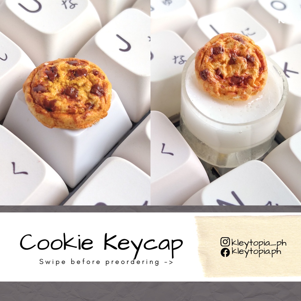CHOCOLATE CHIP COOKIE | Handmade Custom Artisan Keycap | For Mechanical ...