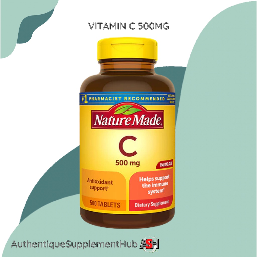 Nature Made Vitamin C 500 mg 500 Tablets/Caplets | Shopee Philippines