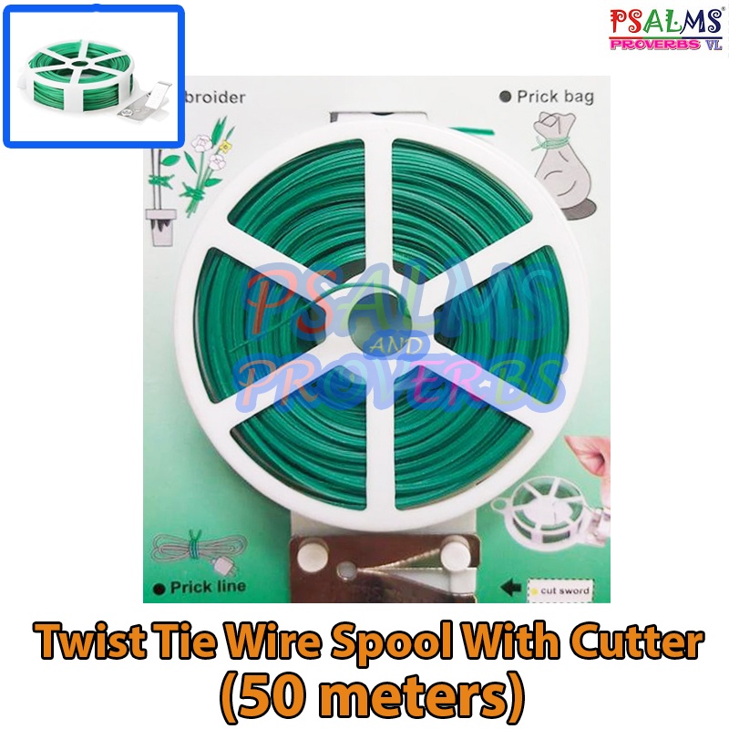 Twist Tie Wire Spool With Cutter (30 meters) | Shopee Philippines
