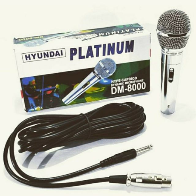 Hyundai Platinum DM-6000/DM-8000/DM-5500 Professional Dynamic Microphone For Videoke | Shopee ...