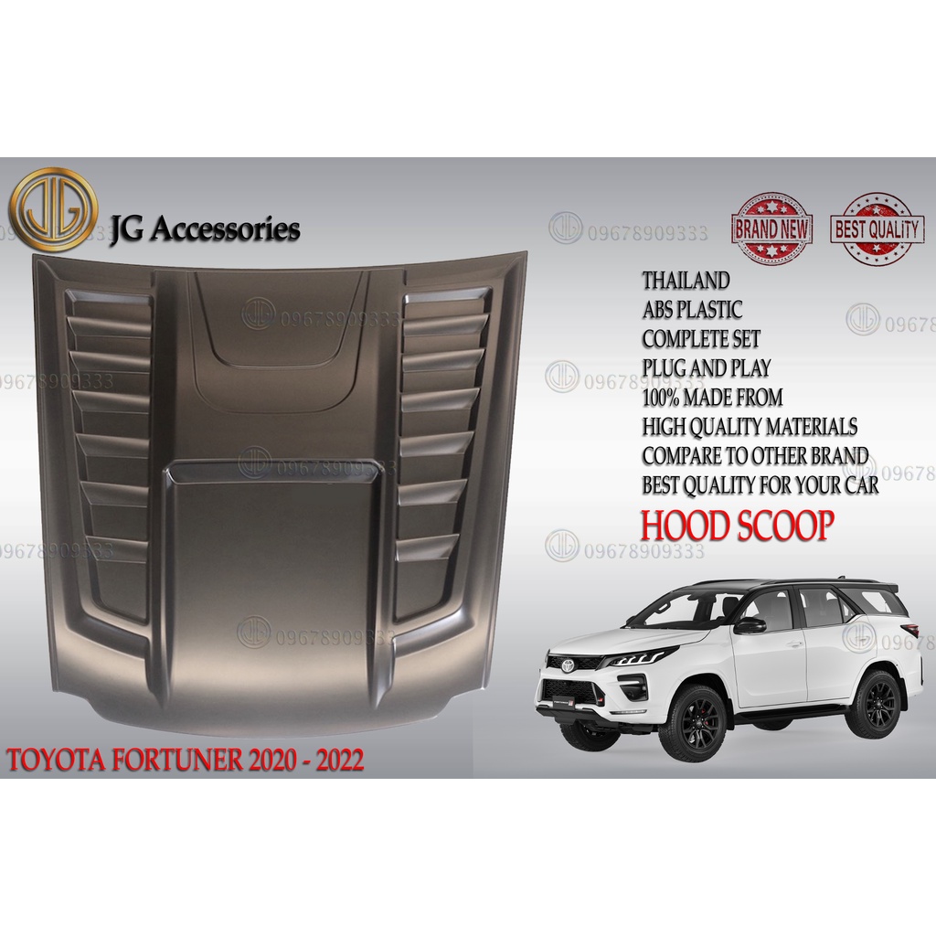 TOYOTA FORTUNER 2016 2017 2018 2019 2020 2021 2022 HOOD SCOOP / HOOD ...