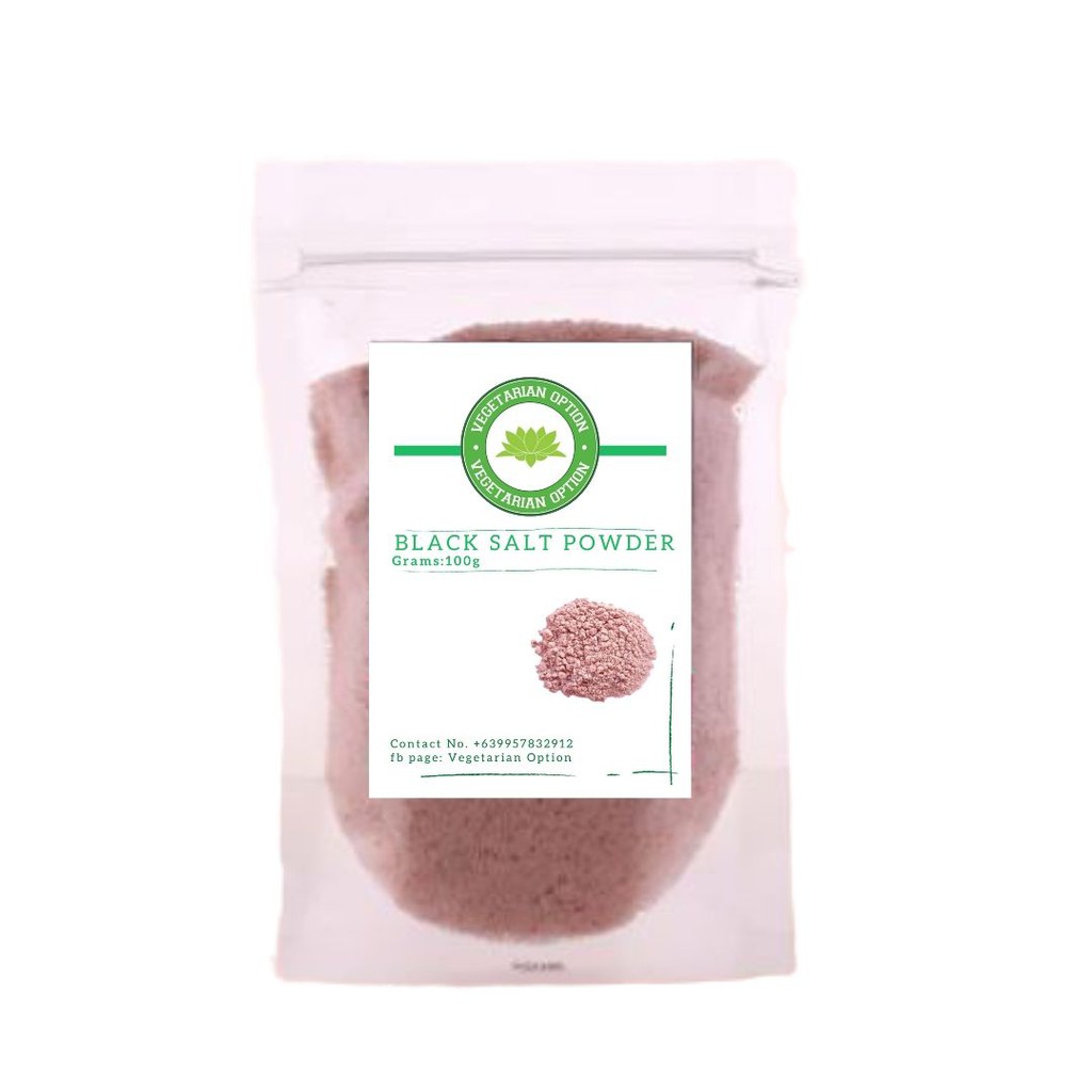 Black Salt Powder - Kala Namak / Bire Noon / Himalayan Black Salt 100g ...