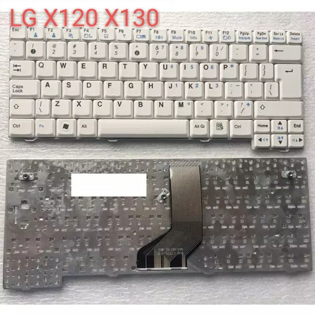 Laptop Keyboard For LG X120 X13 X130 P100 White Color | Shopee Philippines