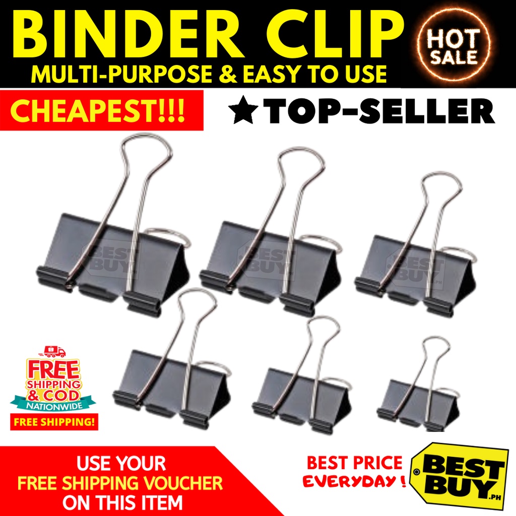 Binder Clip Heavy Duty - 12pcs | Shopee Philippines