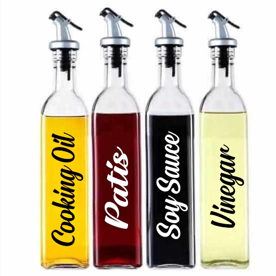 Customized Label for Condiments Bottle (Vinyl Sticker Only) (walang ...