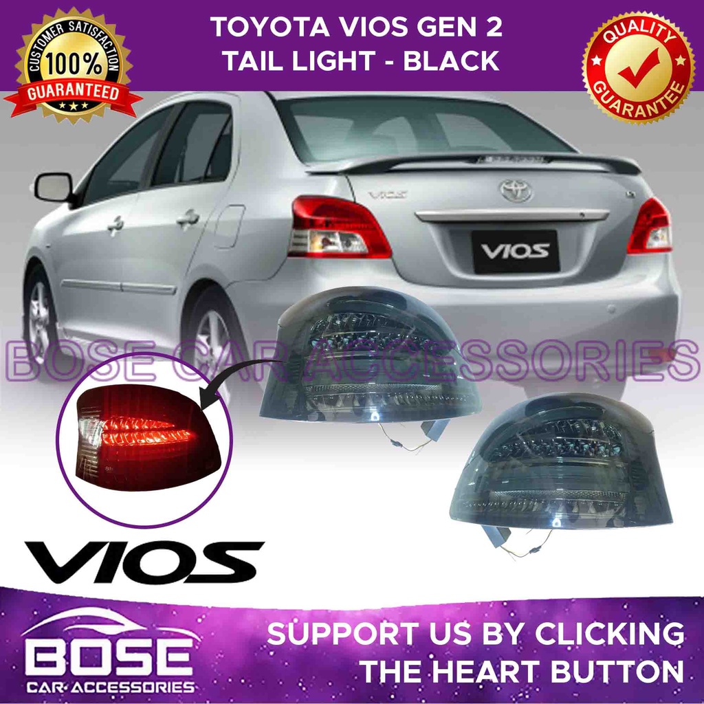 Tail Light for Toyota Vios Gen 2 2007 - 2013 LED Tail Lamp - Colors ...