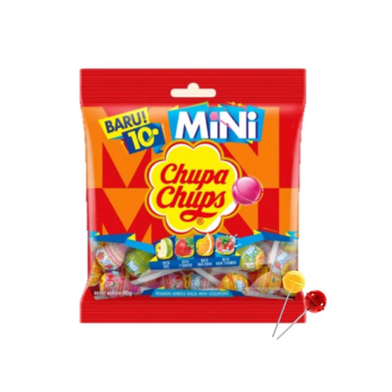 Chupa Chups Mini Lollipop Candy Contains 10pcs Mini Lollipop Candy ...