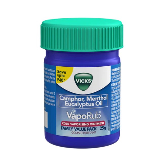 Vicks Vaporub 25g - 1 PIECE | Shopee Philippines