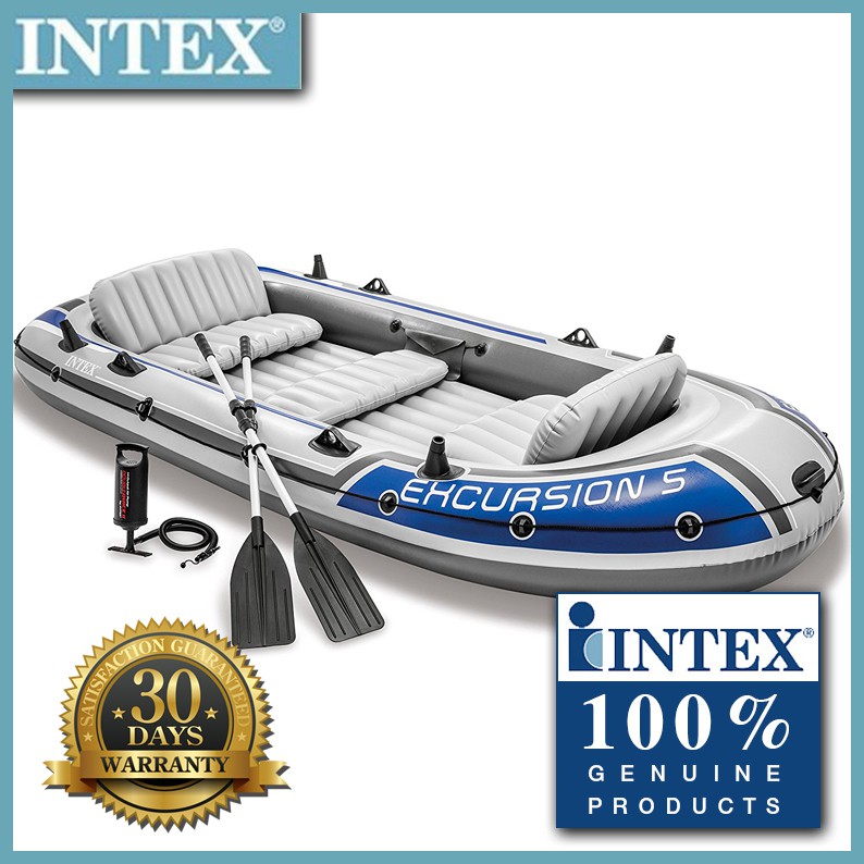 Intex 68325 Excursion 5 Inflatable Boat Set | Shopee Philippines