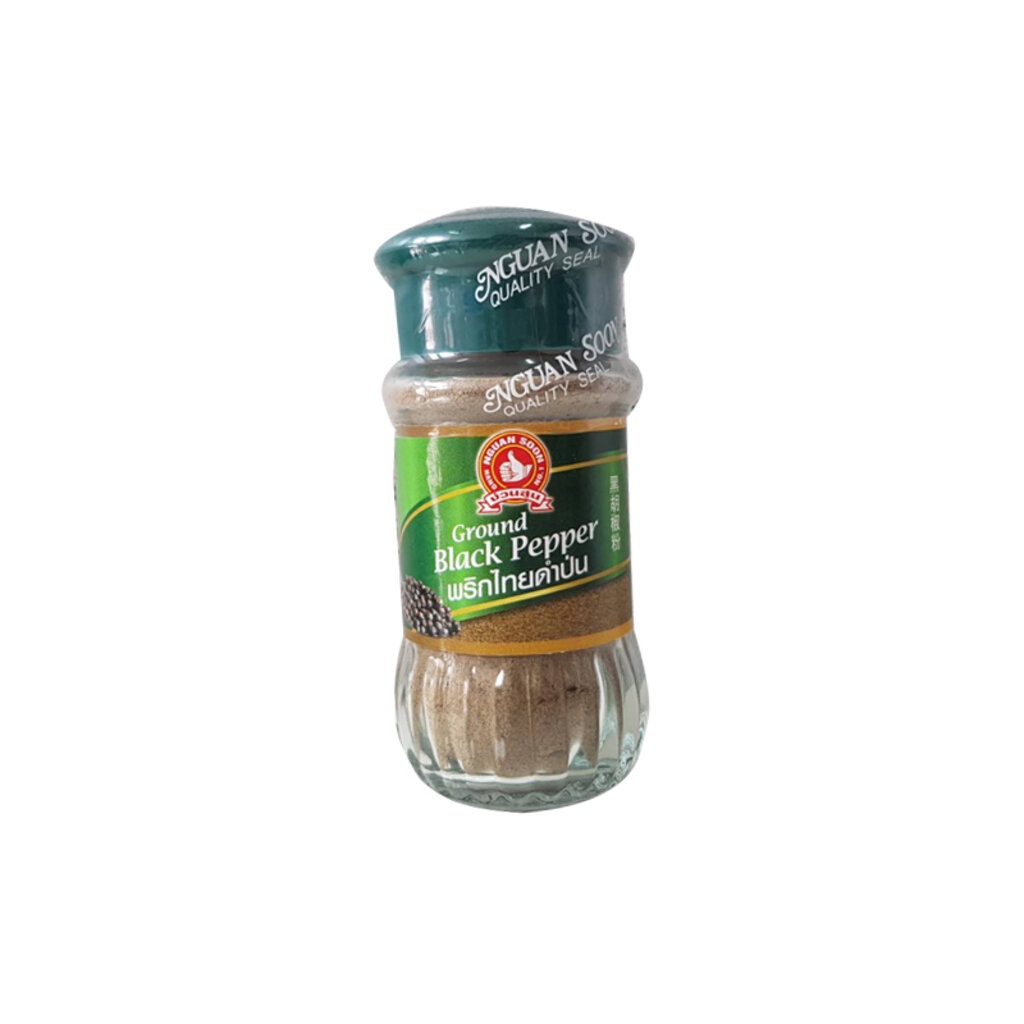 No. 1 Hand Brand Black Pepper Powdered Glass Bottle 60 G. | Shopee ...