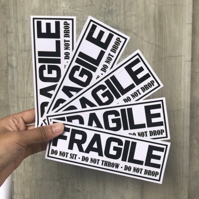 Fragile Sticker WATERPROOF | Shopee Philippines