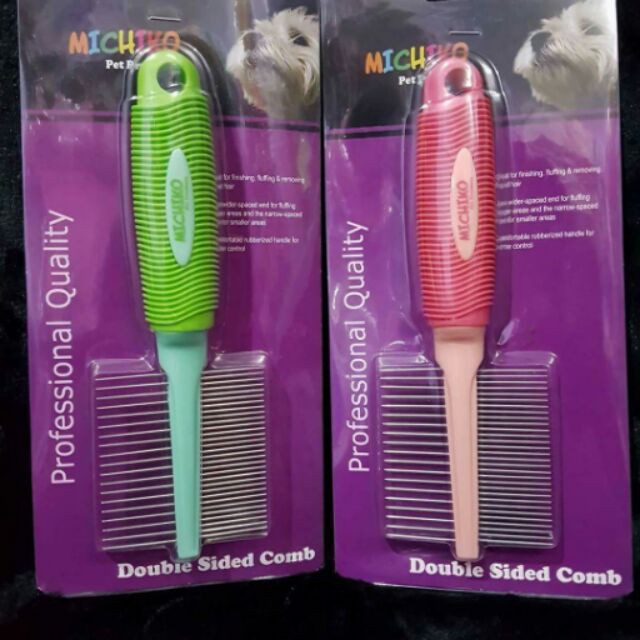 Michiko Double Sided Comb (Pink & Green) | Shopee Philippines