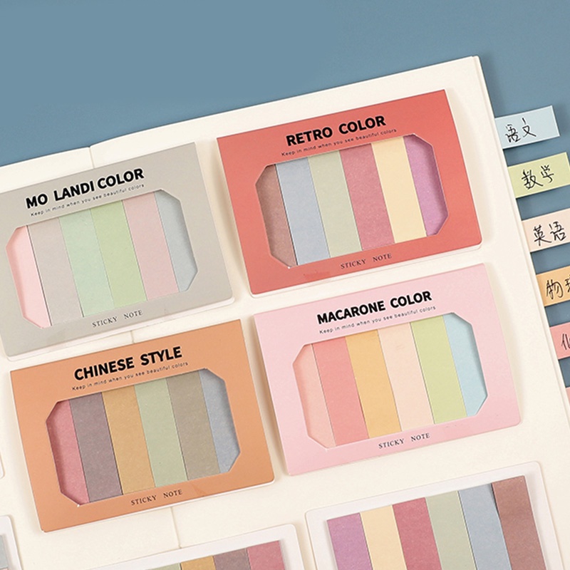 100/120/200 Sheets Morandi Label Sticky Note INS Style Sticky Index ...