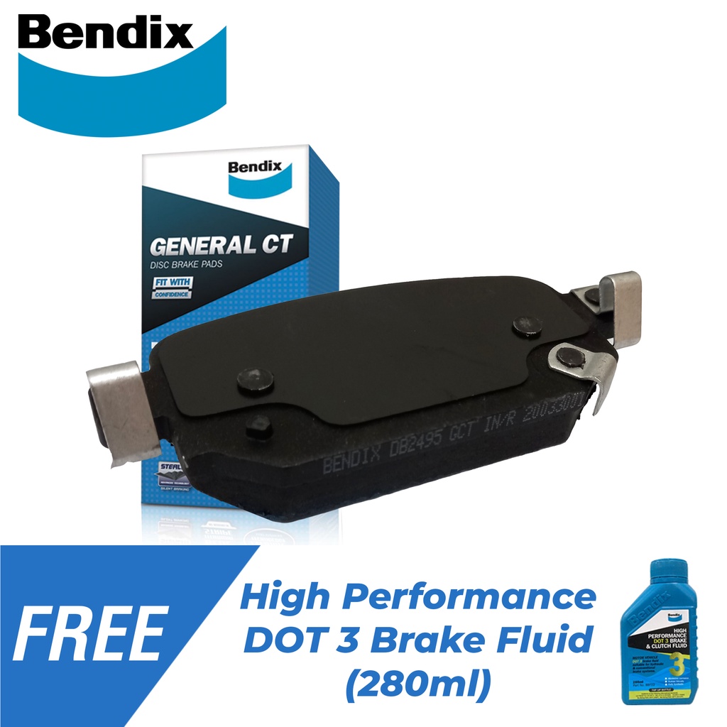 Bendix Brake Pads GCT DB2495 Rear Set for Mazda 3 Skyactiv 2.0L Sport 2017-2019 | Shopee Philippines
