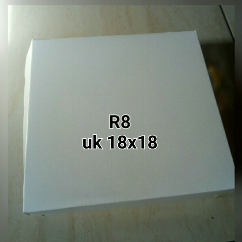 PUTIH Box/cake box/rice uk 18x18 plain white | Shopee Philippines