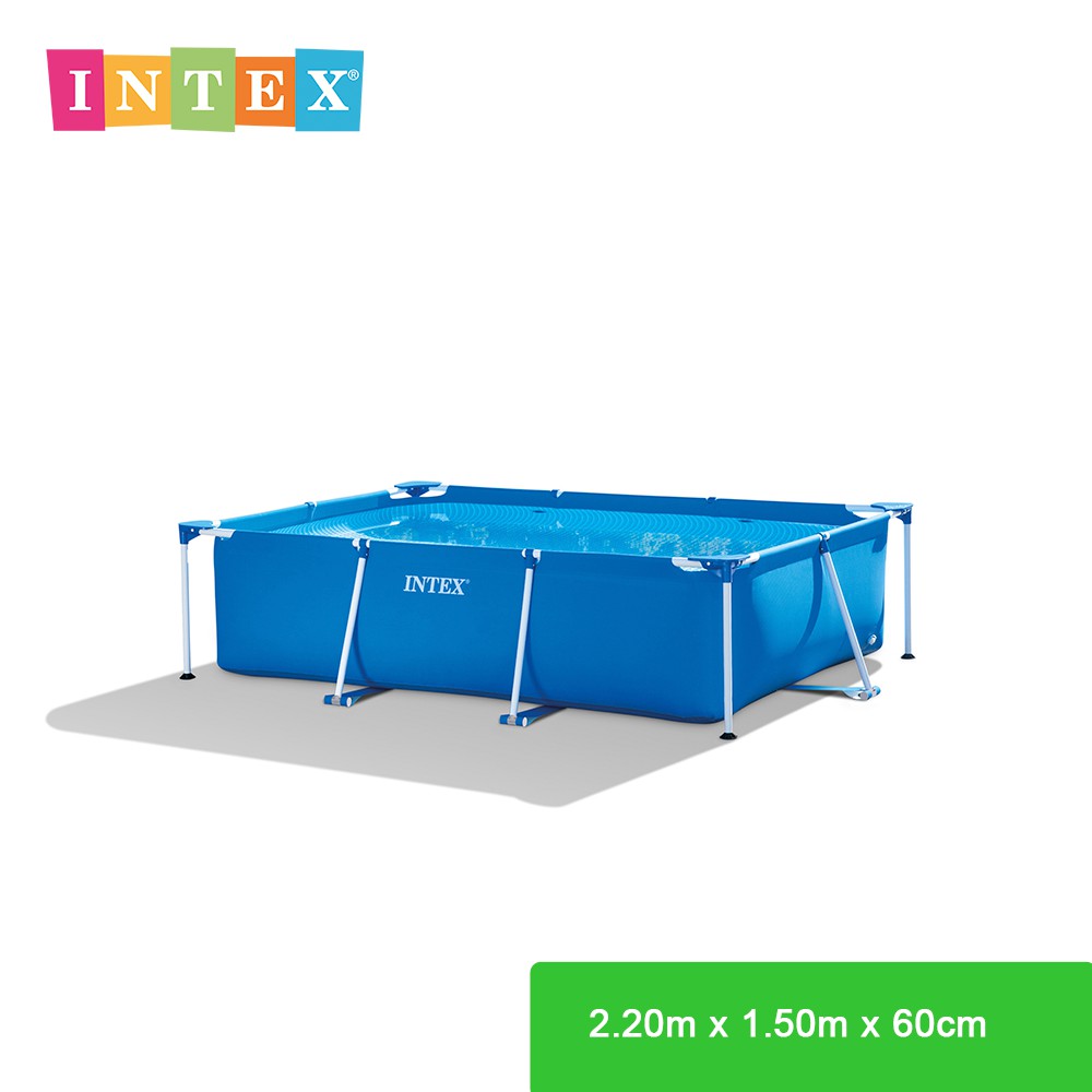 INTEX® 28270 Rectangular Frame Pool (2.20m x 1.50m x 60cm) | Shopee ...