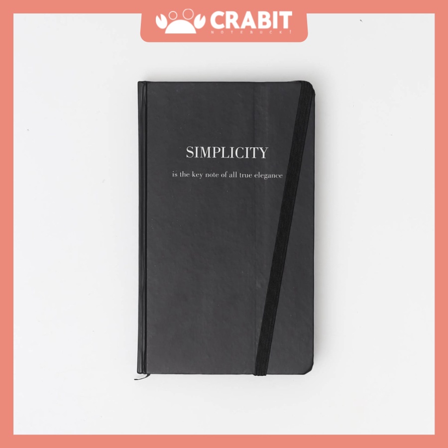 Smooth Notebook A6 130gsm Black Crabit The Black Book Notebook, Pocket ...
