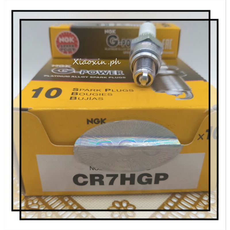 NGK (PER PC.) SPARK PLUG PLATINUM G-POWER CR7HGP FOR MIO SPORTY & MIO ...