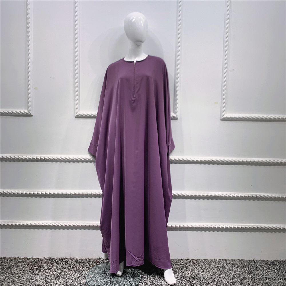 15 Colors Muslim Baju Kelawar Women Prayer Dress Batwing Islamic Abaya ...