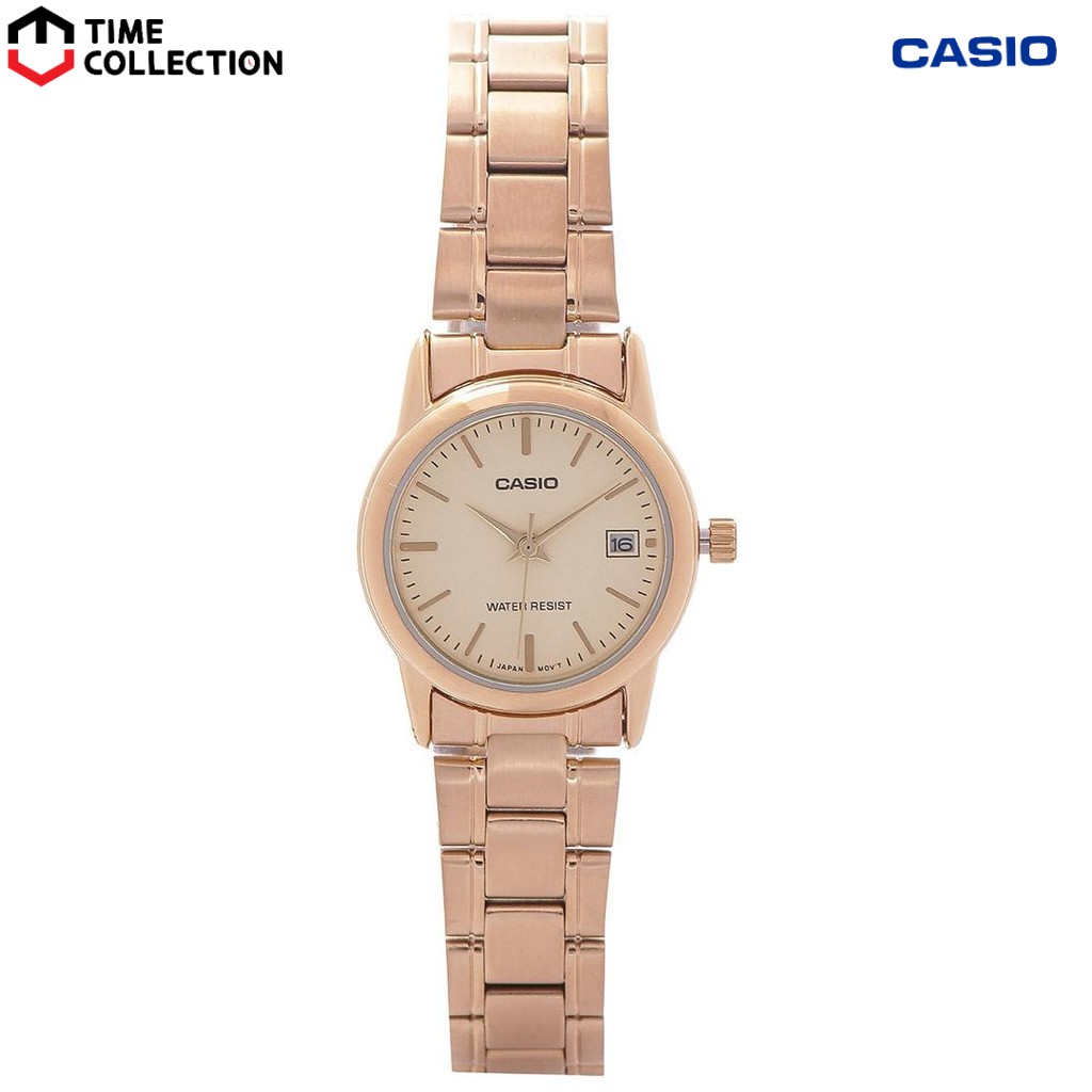 Casio LTP-V002G-9A Analog Stainless Steel Strap Watch For Women | Shopee Philippines