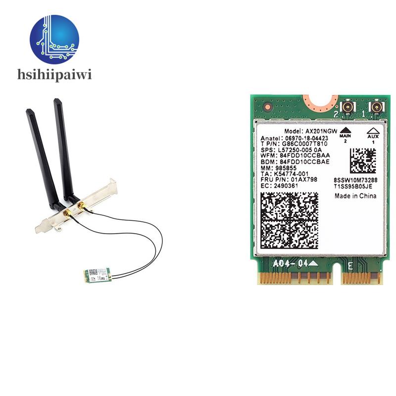 Wi-Fi 6 AX201 M.2 Key E CNVio 2 Wifi Card Dual Band 3000Mbps Wireless ...