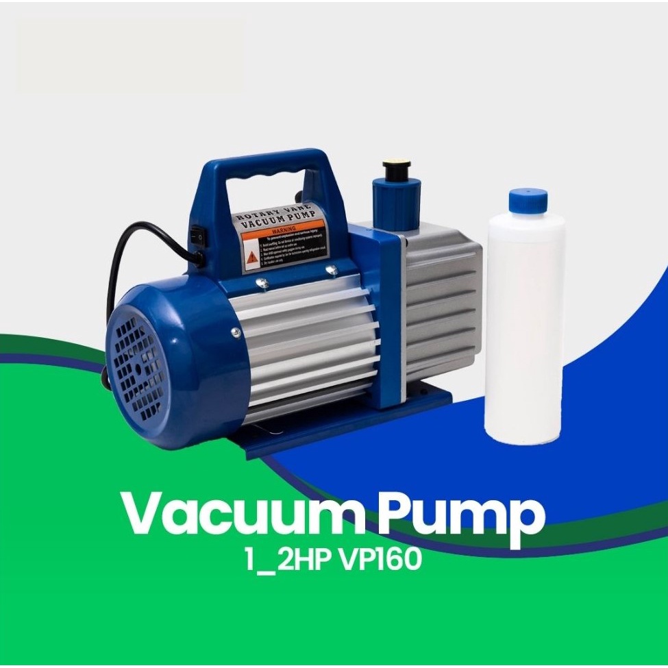 Vacuum Pump 1/2 HP Single Stage VP160 (Brand New) (w/ 1 F(w/ 1 Free Vacuum Pump Oil) | Shopee ...