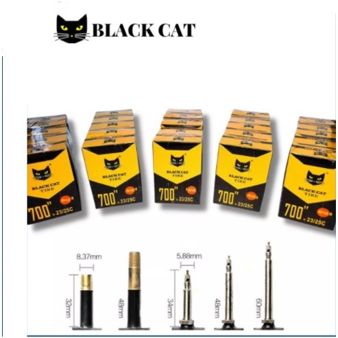Black Cat 700 Interior Tubes CST Racer Road Bike MTB Bicycle Schrader ...