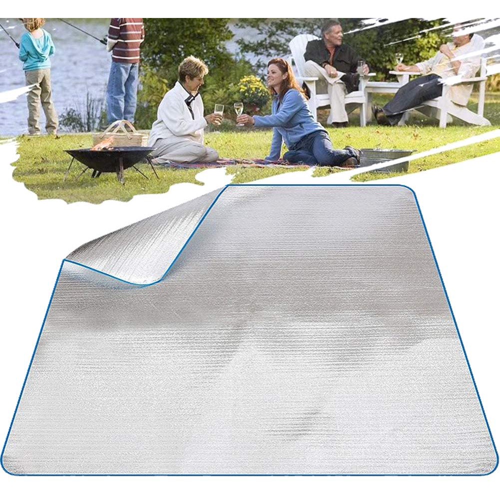 Waterproof Ground Mat Camping Double Sided Aluminium Foil Outdoor ...