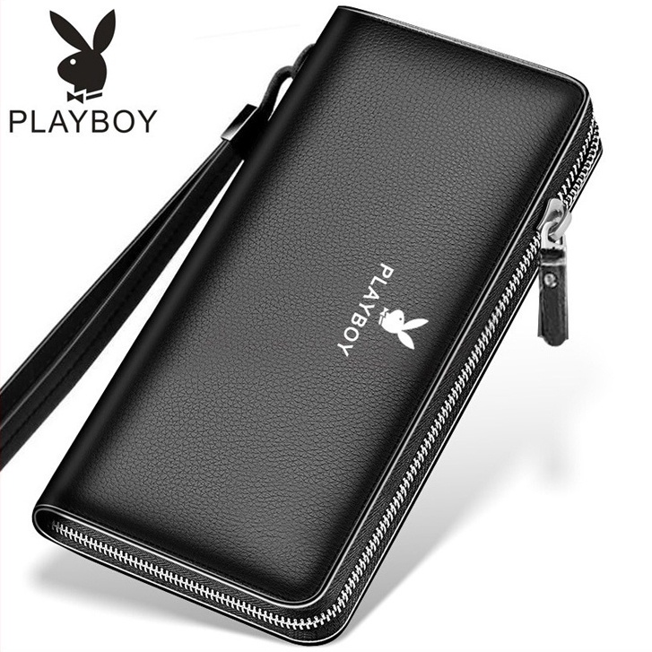playboy Men Wallets Long Quality Zipper Large Capacity Big Brand Luxury ...