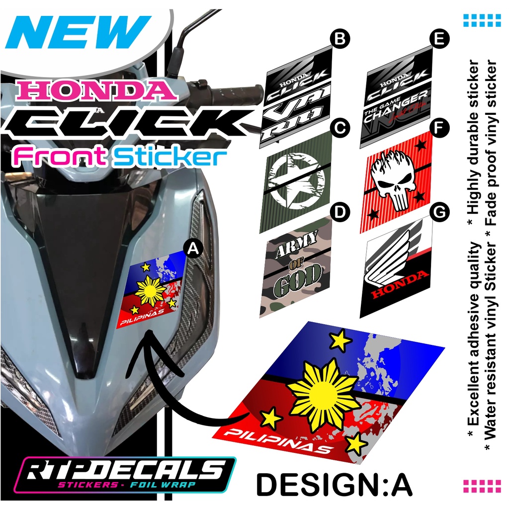 Honda Click Printed Stripes Decals Sticker | Shopee Philippines