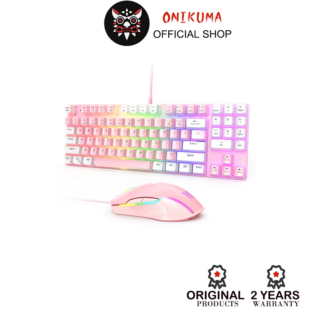 Onikuma G26 Wired Mechanical Keyboard 89-Keys Backlit Computer Gaming ...