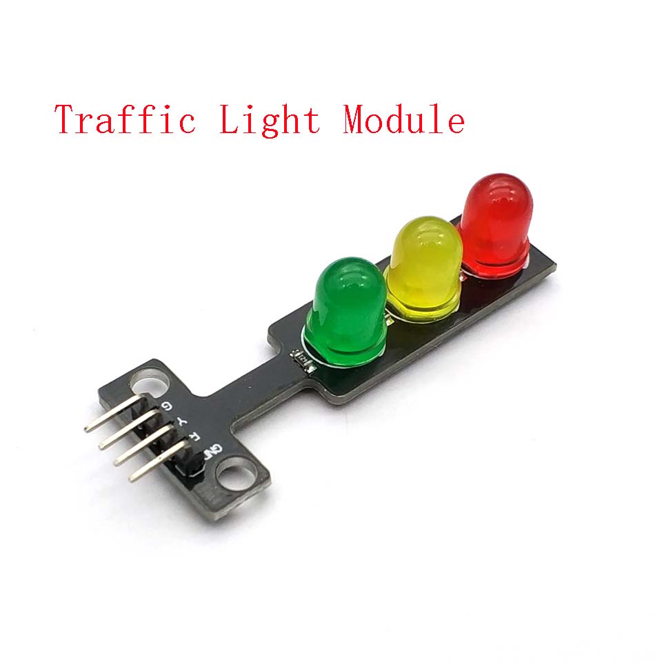 Mini 5V Traffic Light LED Display Module for Uno Red Yellow Green 5mm ...