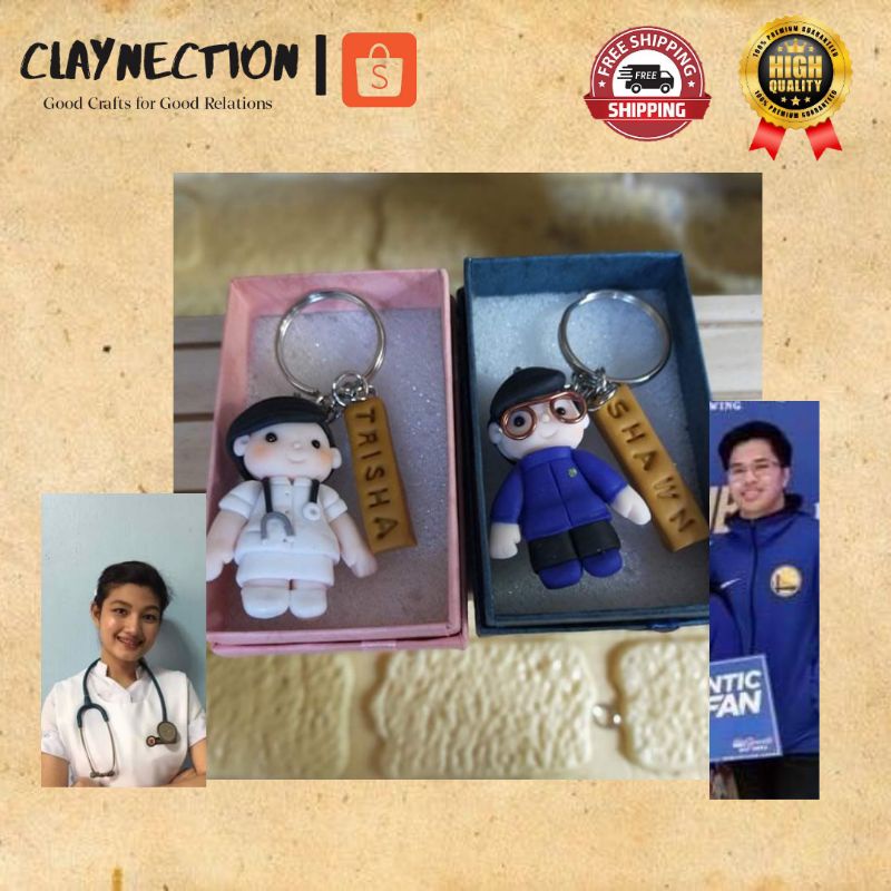 (Read description First) Customized Keychain/Standee, Made by Hand ...