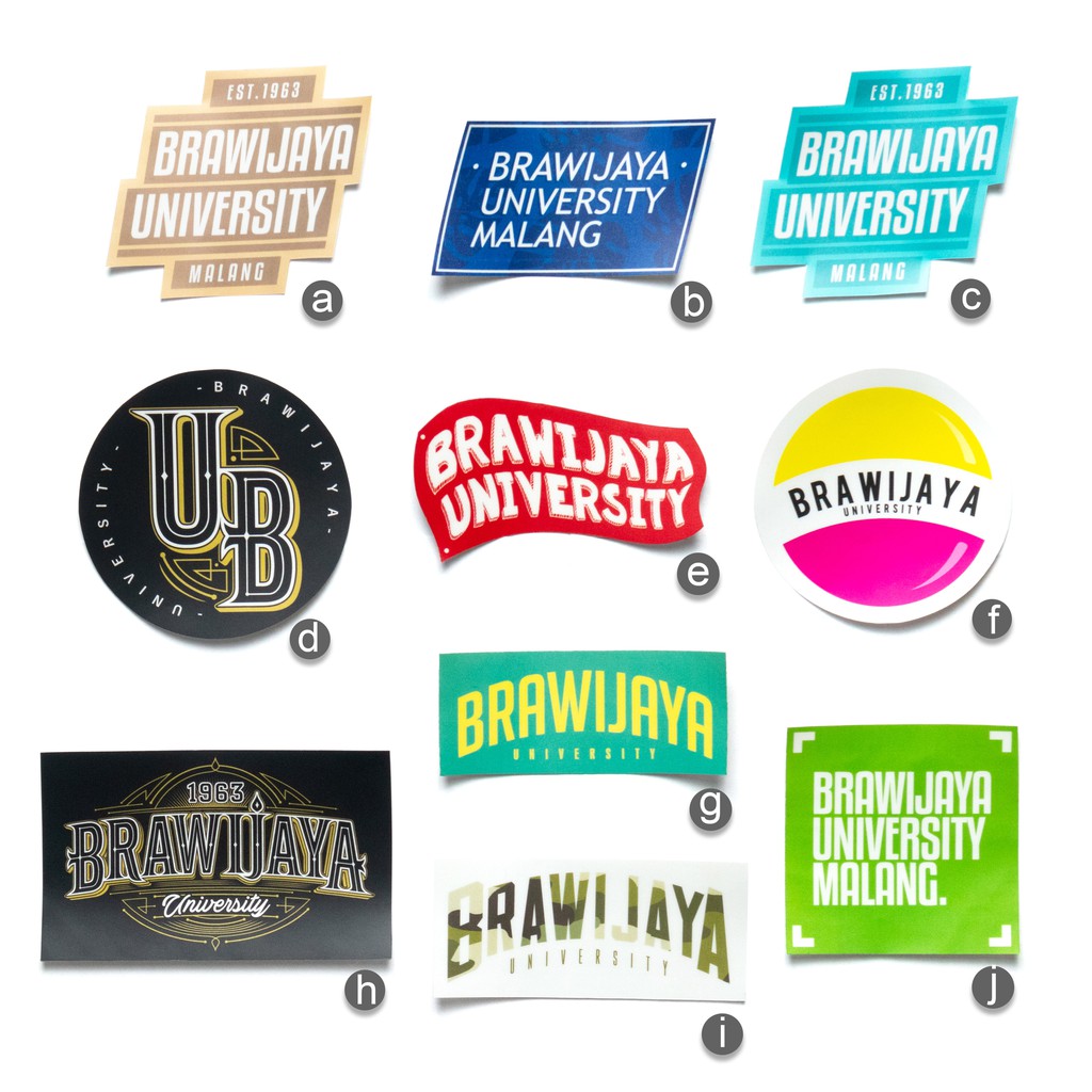 Brawijaya University Vinyl Stickers (per 10pcs) | Shopee Philippines