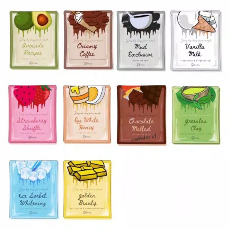 (ORDER 5 free 1) Lea gloria Mask 20 gr | Shopee Philippines