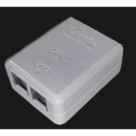 Omni Telephone Modular Box 2 Hole Telephone Outlet - WDT-005 | Shopee ...