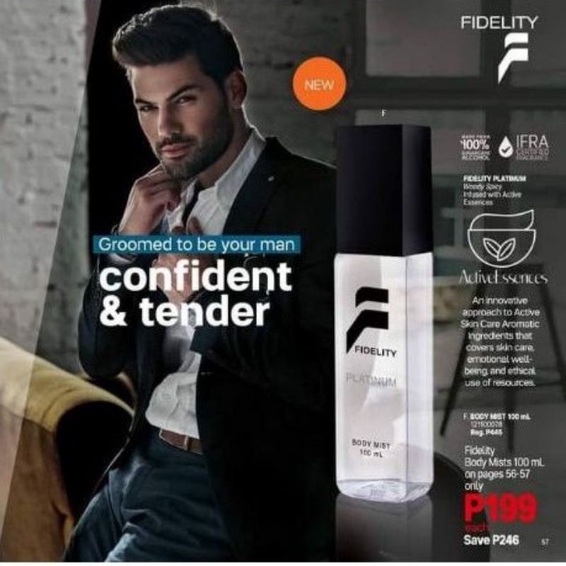 Tupperware FIDELITY PLATINUM Body Mist 100mL | Shopee Philippines