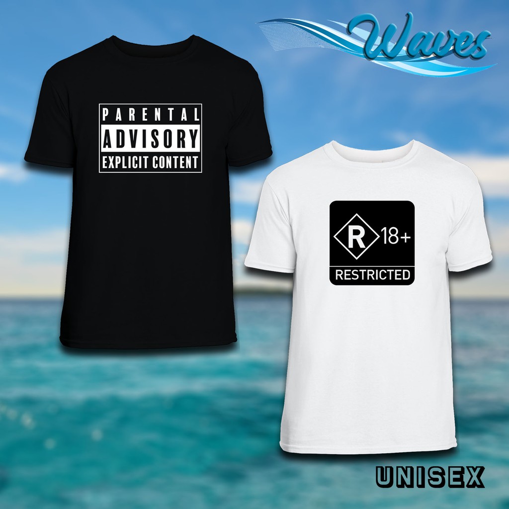 Parental Advisory Rated R 18+ rating Logo Inpired New Trend Men Women ...