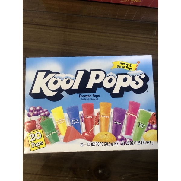 Kool Pops / Skittles Freezer Pops (20 pops) / Cocon Yogo Ice (10 pops ...