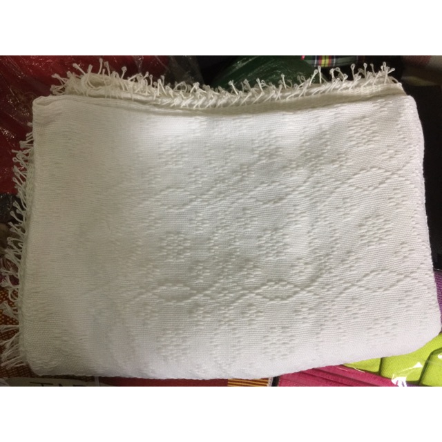White Trambia inabel blanket COD | Shopee Philippines