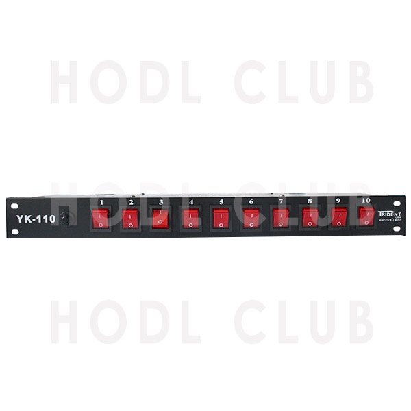 Trident YK-110 10 Channel Power Controller Switch Mobile DJ Outlet ...