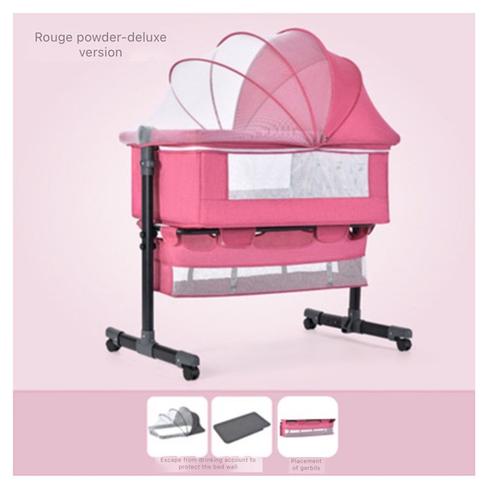Multifunctional portable crib foldable movable cradle bed Newborn Cot ...