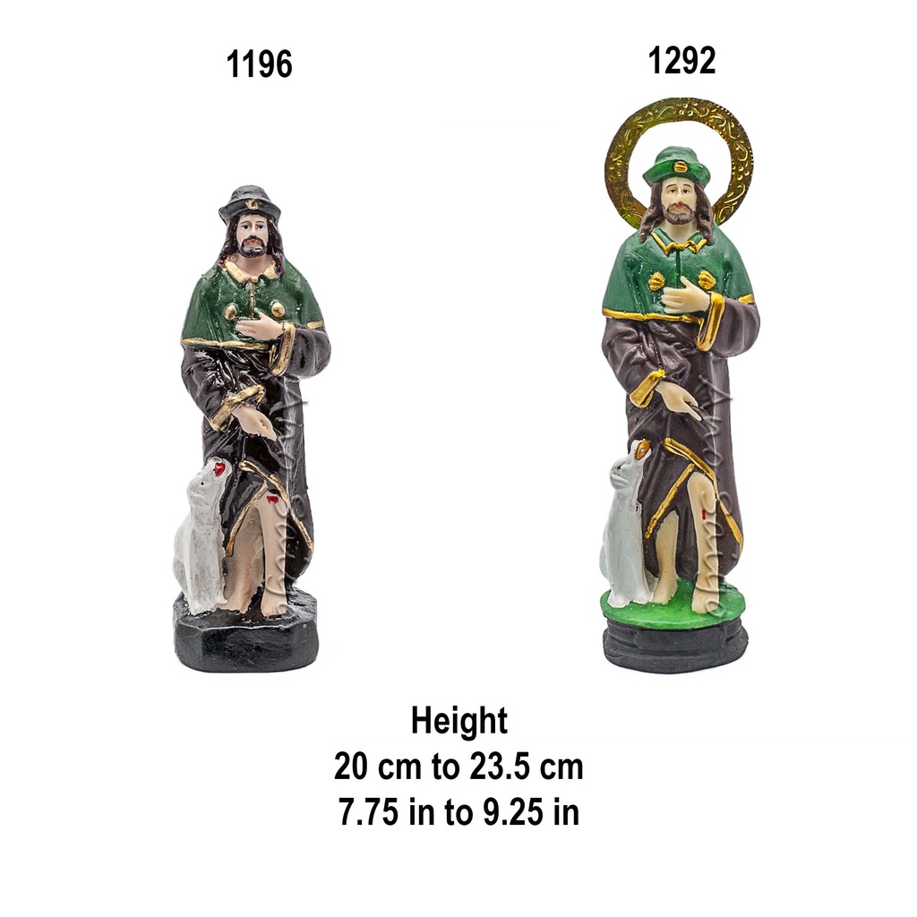 AnoSaiyo St Roche Statue San Roque Patron Saint Figurine Religious Item ...