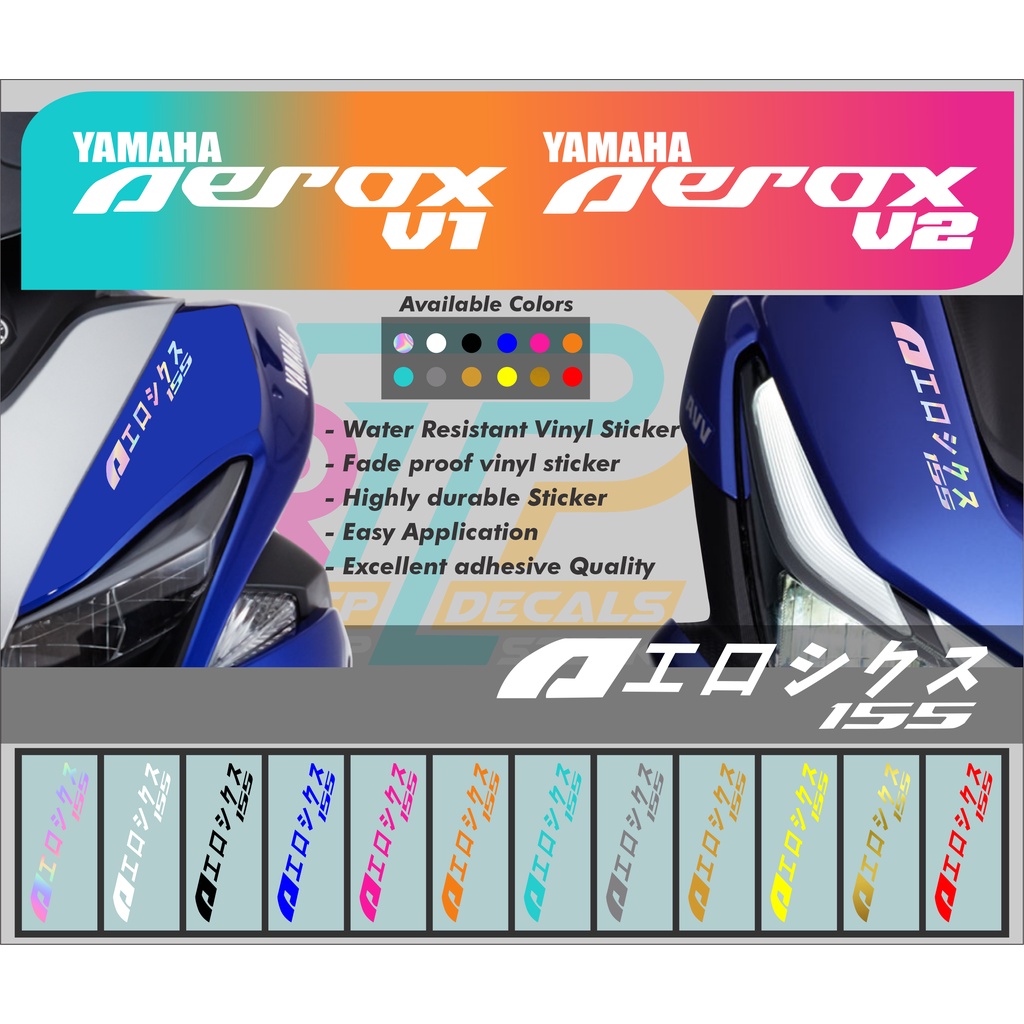 Yamaha Aerox Japanese Decals | Shopee Philippines